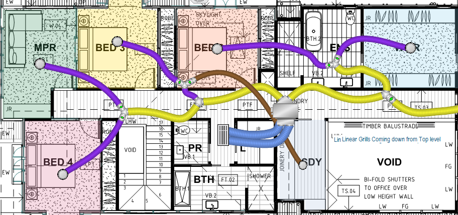 Ducted air conditioning installation - LD Airconditioning Brisbane